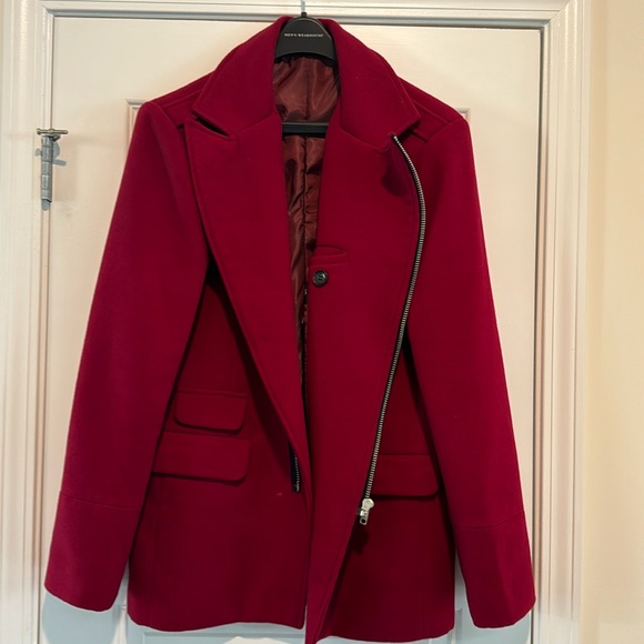 Thelees Homme | Jackets & Coats | Mens Wool Red Pea Coat Xxl | Poshmark